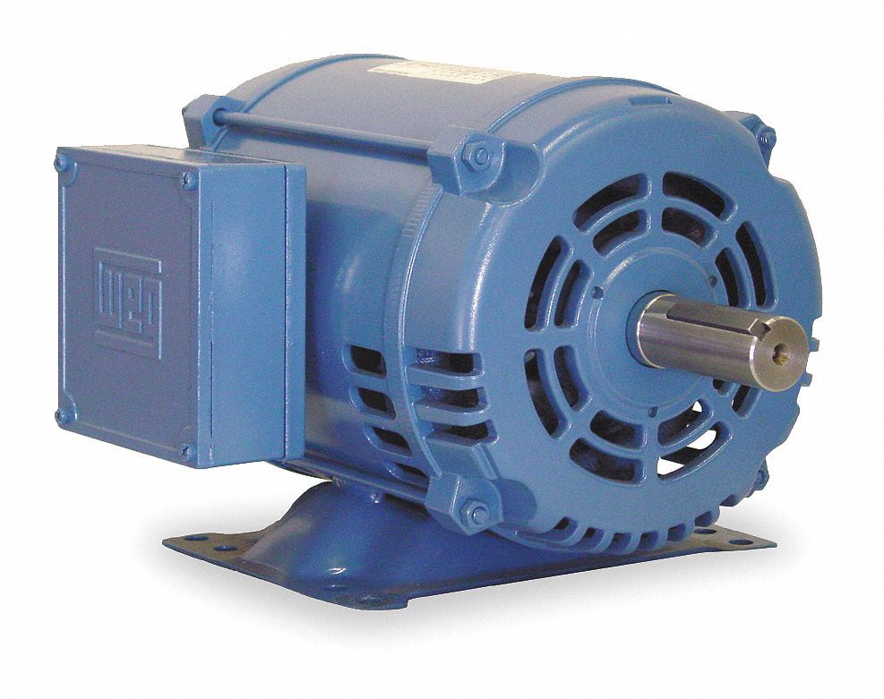General Purpose Motor, 5 HP, 3-Phase, Nameplate RPM 1750, Voltage 230/ ...