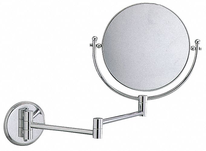 Round Chrome Dual Sided Mirror - Grainger