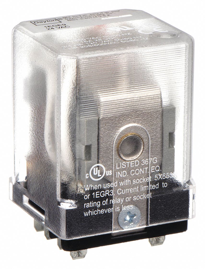 24V AC Coil Volts, 16A @ 300V AC Contact Rating - Relay, 16A @ 28V DC ...