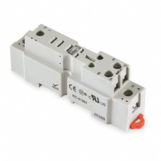Relay Socket, Square, Number of Pins - Relay 5, SPST - Grainger