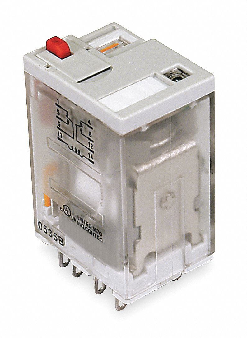DAYTON 24V DC Coil Volts, 15A @ 240V AC Contact Rating - Relay, 15A @ 28V DC Contact Rating ...