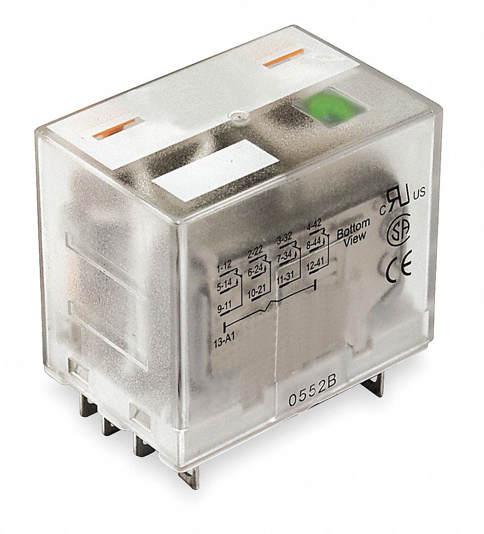 DAYTON General Purpose Relay, 24V DC Coil Volts, 15A @ 277V AC Contact Rating - Relay - 1EHX6 ...