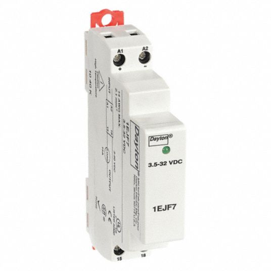 DAYTON, DIN-Rail Mounted, 15 A Max Output Current, Solid State Relay ...