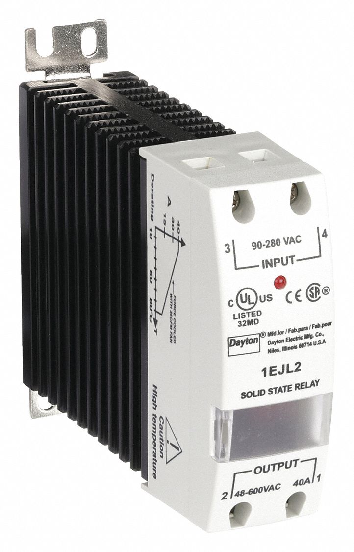 Solid State Relay, Input or Control Voltage 90 to 280V AC - Grainger