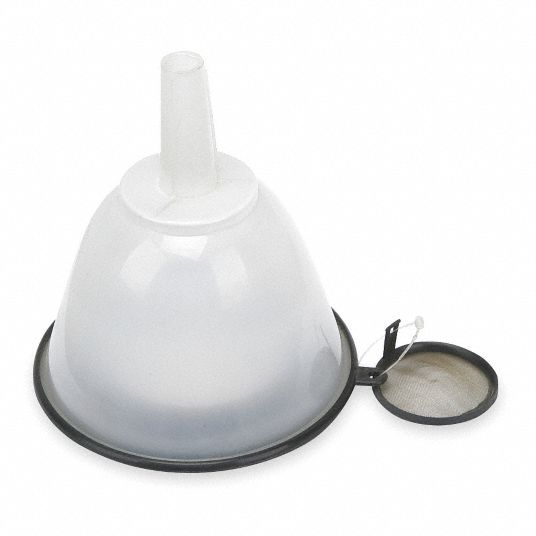 WESTWARD Spout Funnel with Screen: Plastic, 25 fl oz Fluid Capacity, 3 ...