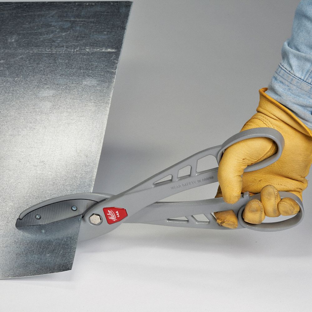MALCO Tinners Snip: Straight, 14 in Overall Lg, 12 in Cutting Lg, Steel ...