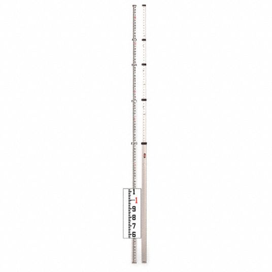 CST/BERGER, Telescoping, 3 9/16 ft – 16 ft, Telescoping Leveling Rod ...