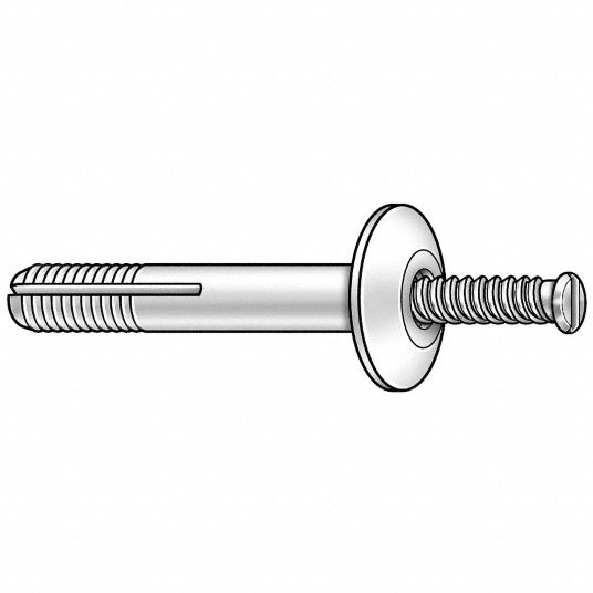 Anchor Rivet, 1 inL x 1/4 in Dia., 25 PK - Grainger