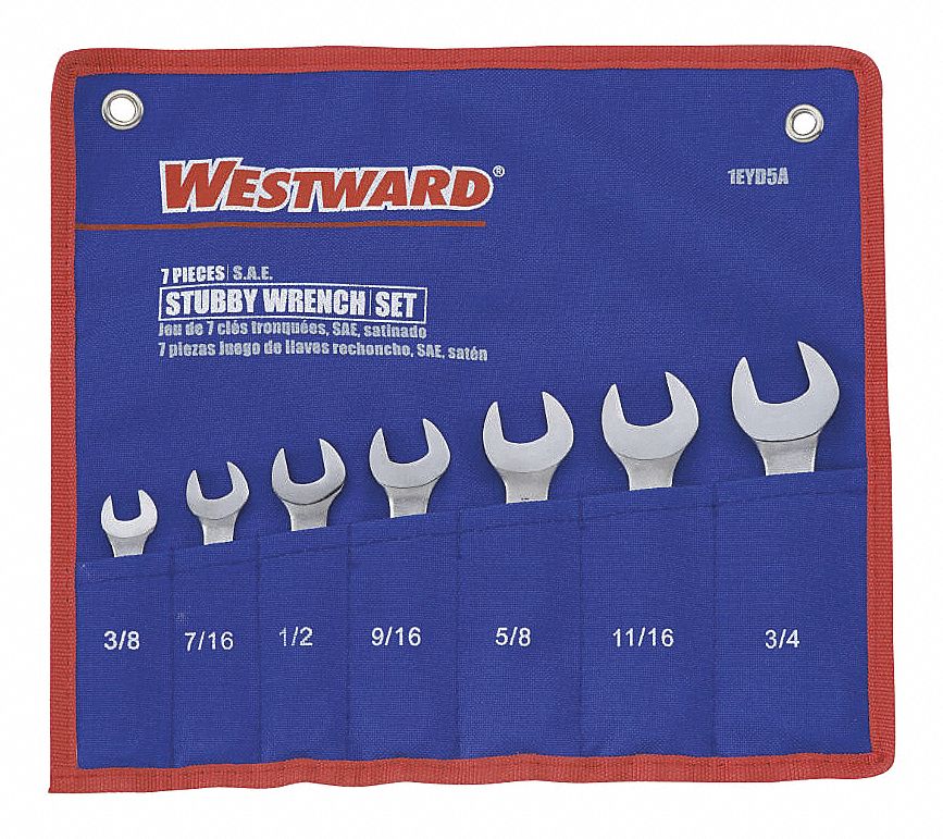 WESTWARD Combination Wrench Set, Satin - 1EYD5|1EYD5 - Grainger