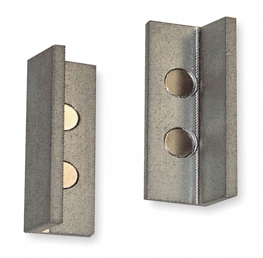 POSI LOCK Magnetic Vise Jaw Cap, 3 In, Aluminum, PK2 - 1EYT4|HE3 - Grainger