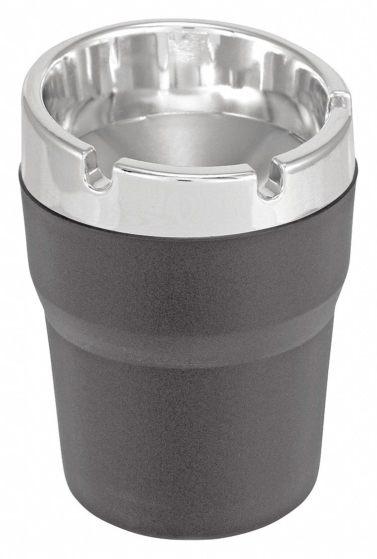 BELL, Ash Container, Black/Silver, Ash Can - 1EYX6|22160-8 - Grainger