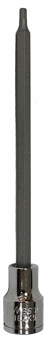 Socket Bit, Insert Length 5 1/8 in, Tip Size 1/8 in - Grainger