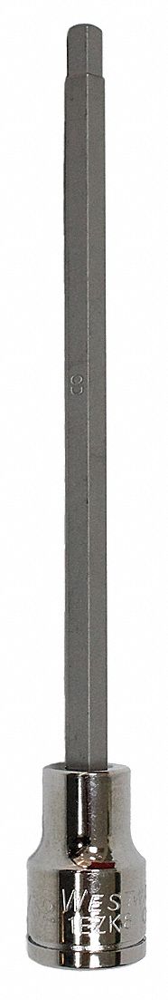 Socket Bit, Insert Length 5 1/8 in, Tip Size 7/32 in - Grainger