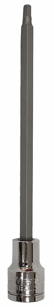 Socket Bit, Insert Length 5 1/8 in, Tip Size 4mm - Grainger