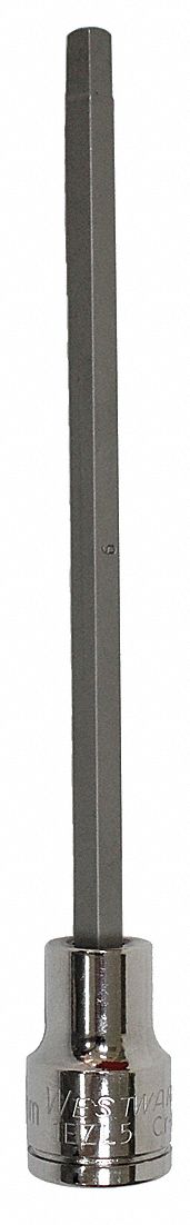 WESTWARD, 3/8 in Drive Size, Hex Tip, Insert Bit - 1EZL5|1EZL5 - Grainger
