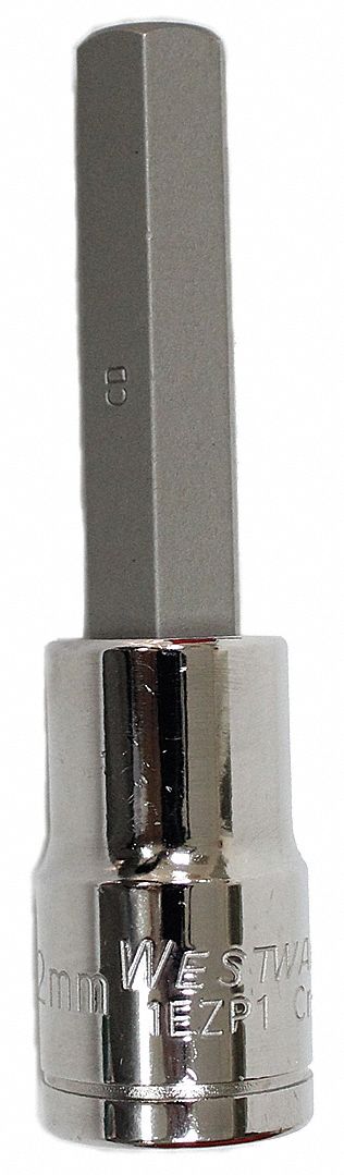 WESTWARD Dado con Punta Hexagonal, Impulsor 1/2", Tamaño de la Punta ...