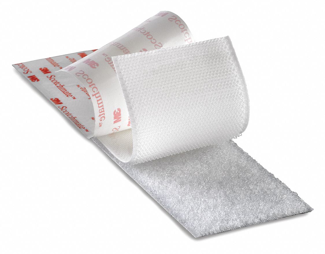 3M, Roll, White, Hook-and-Loop Fastener - 1F220|SJ3526N - Grainger