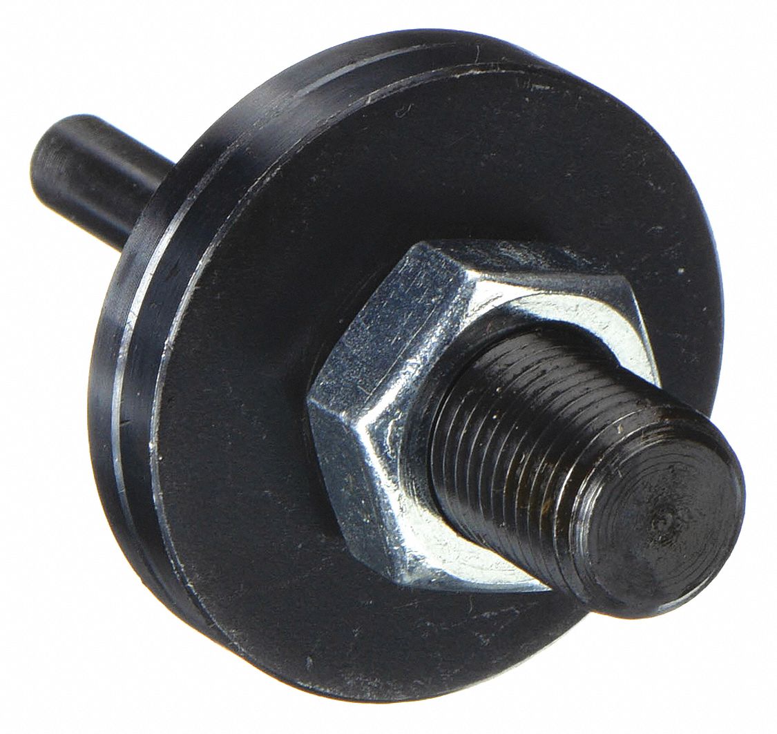 1/4 in Shank, For 1/2 in Wheel Arbor, Nut Lock-Type Wheel Adapter ...