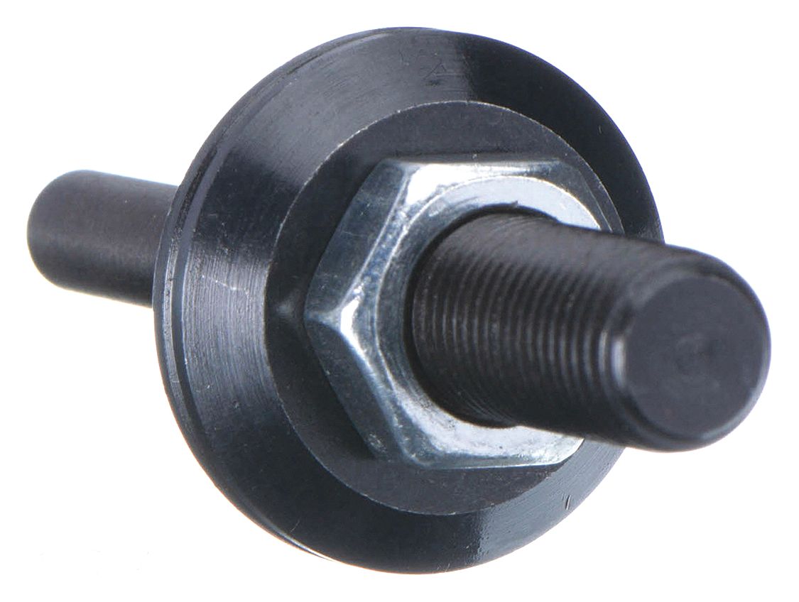 1/4 in Shank, For 1/4 in Wheel Arbor, Nut Lock-Type Wheel Adapter ...