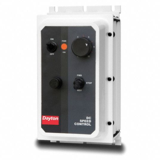 DAYTON DC Speed Control: SCR, Enclosed, NEMA 4X, 10 A Max Current, 0 to ...