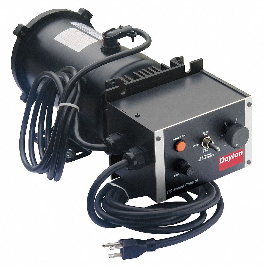 115V AC Input, 90V DC Armature, Adjustable Speed Motor - 1F796|1F796 ...