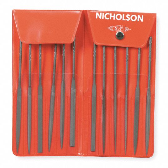 NICHOLSON Needle File Set - 1F959|37755 - Grainger