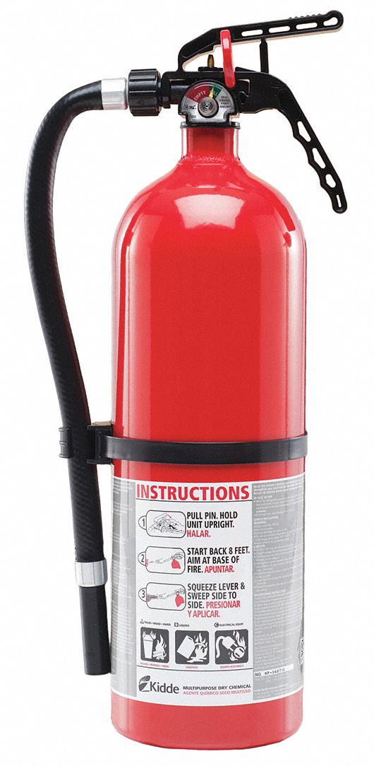 KIDDE, 5 lb Extinguisher Capacity, Fire Extinguisher - 1FBJ9|EX340SC ...
