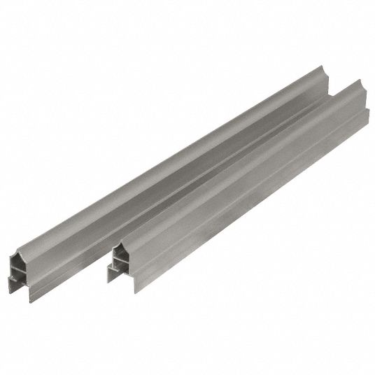 ASI GLOBAL, Aluminum, Brushed, Headrail - 1FBX1|40-8440980 - Grainger
