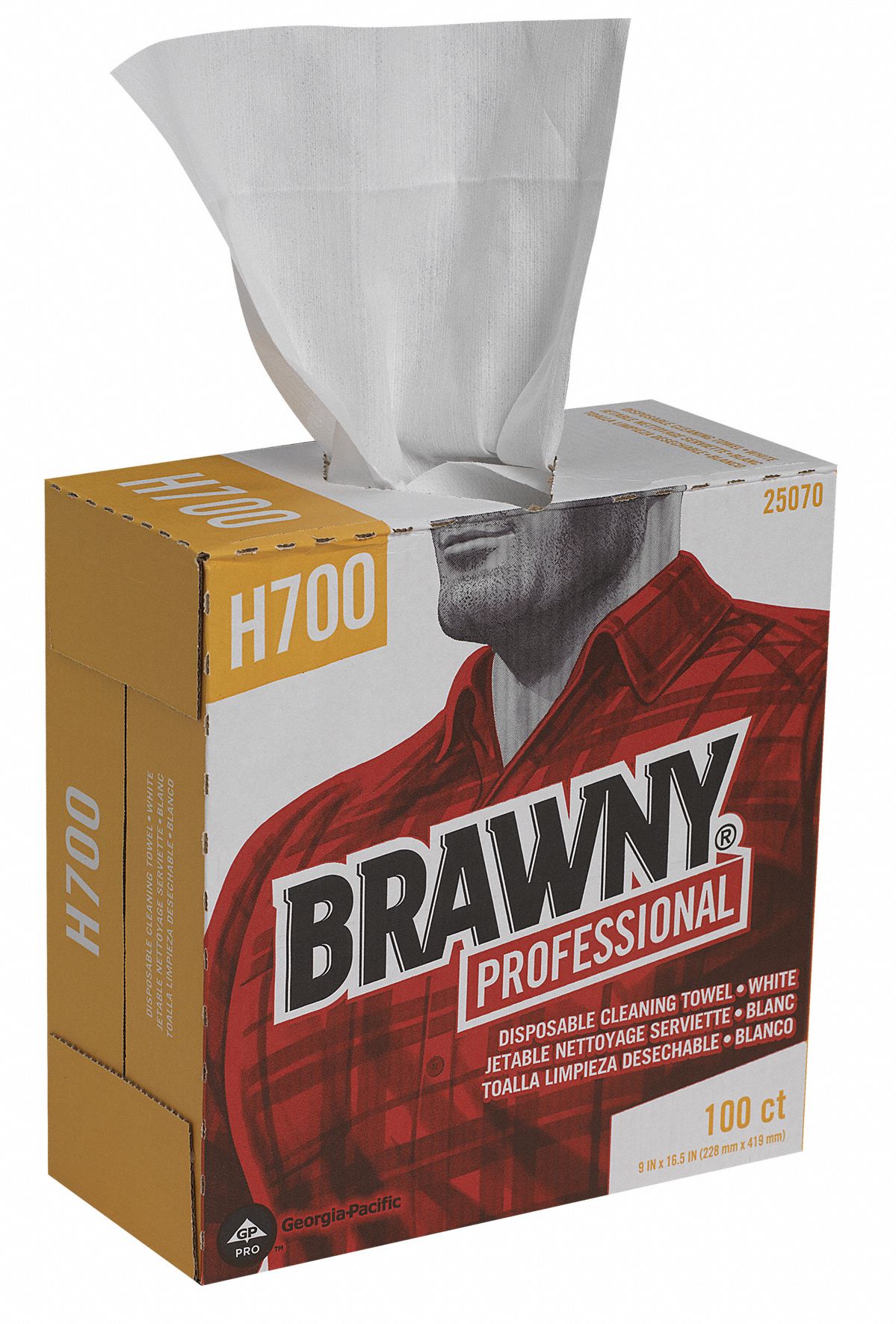 GEORGIA-PACIFIC Dry Wipe: Dispenser Box, Heavy Absorbency, Best Wet ...