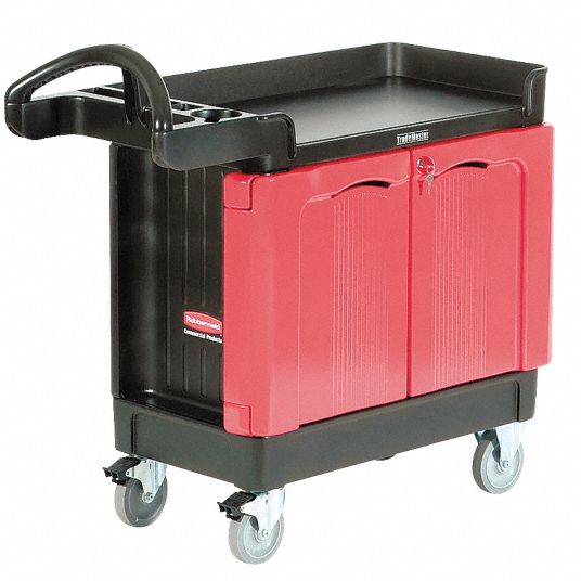 RUBBERMAID COMMERCIAL PRODUCTS, Mobile Cabinet Workbench - 1FD40 ...