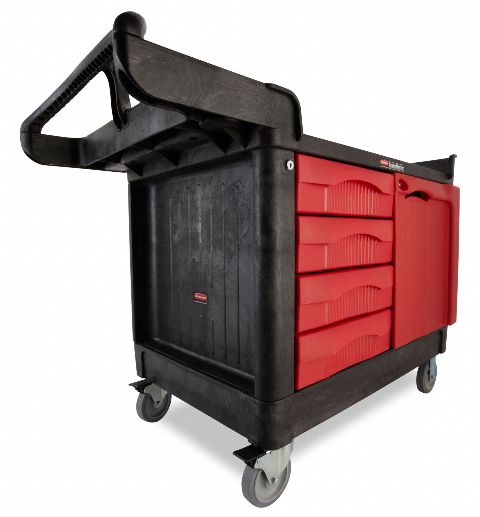 RUBBERMAID COMMERCIAL PRODUCTS Mobile Cabinet Workbench: 49 in Wd, 26 1 ...