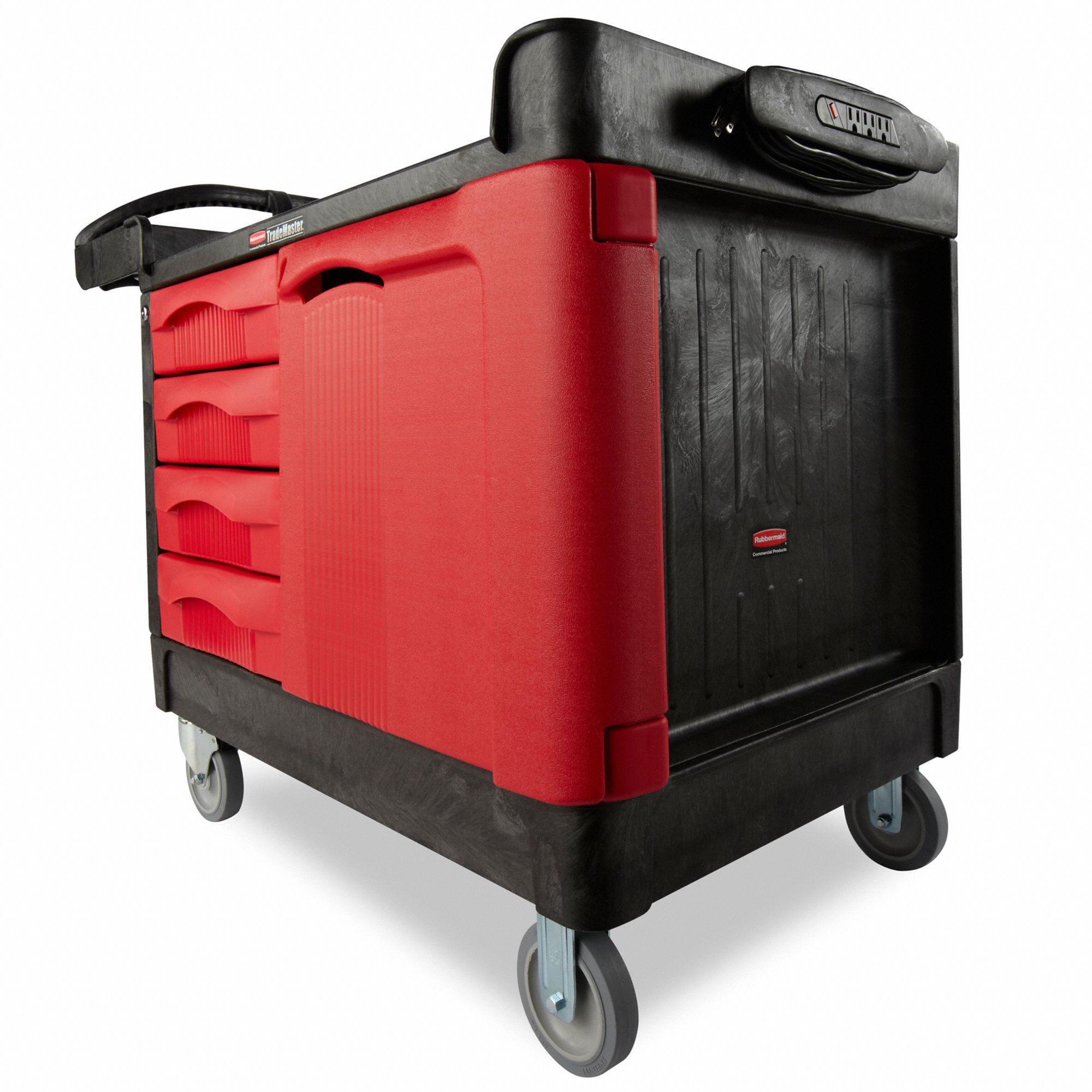 RUBBERMAID COMMERCIAL PRODUCTS Mobile Cabinet Workbench: 49 in Wd, 26 1 ...