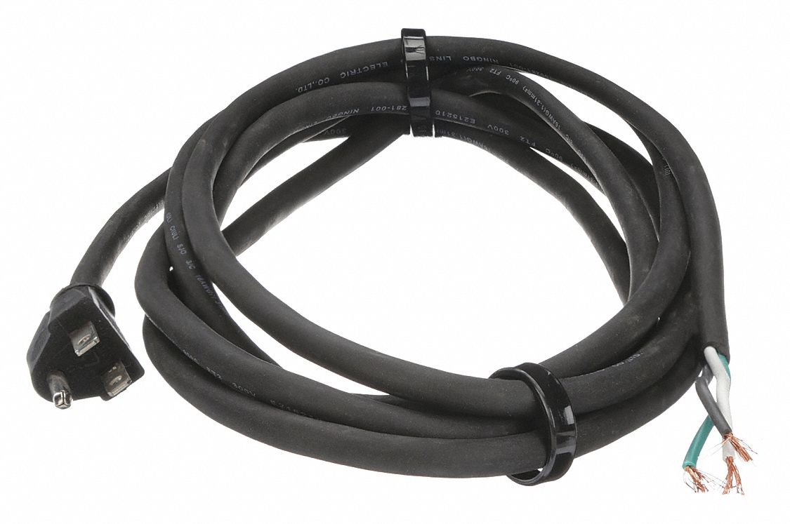 12 ft Lg, NEMA 5-15P Plug, Power Cord - 1FD88|E3602 - Grainger