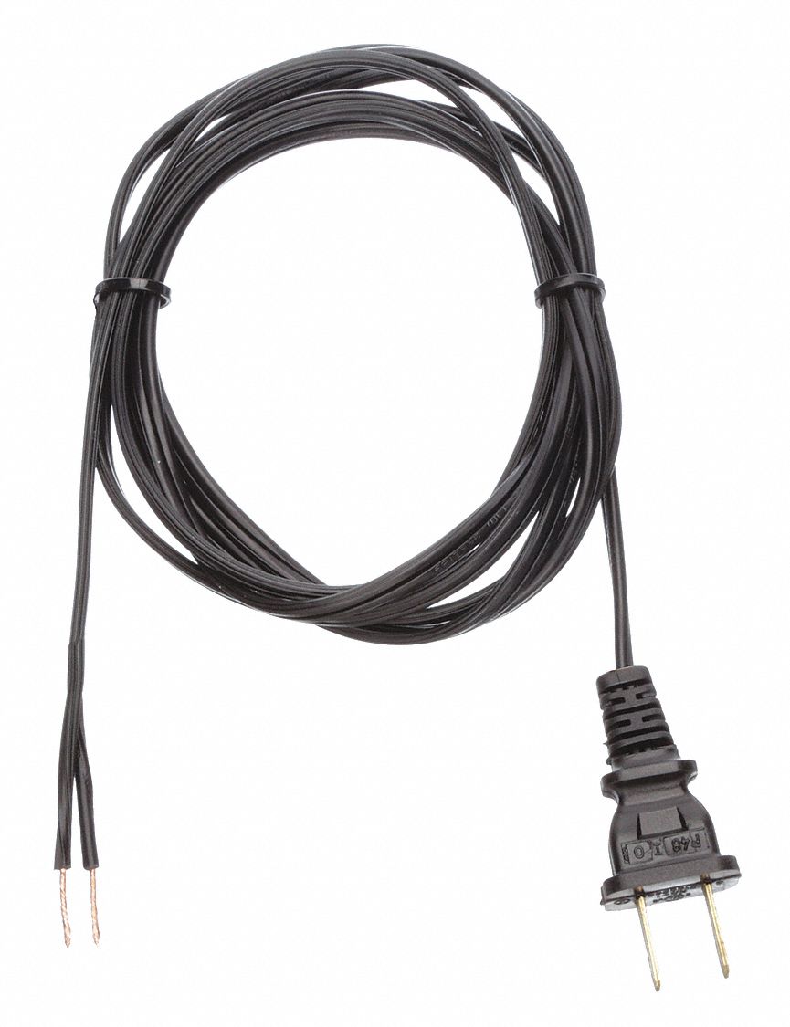 POWER FIRST, 8 ft Lg, NEMA 1-15P Plug, Power Cord - 1FD94|1FD94 - Grainger