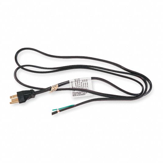 POWER FIRST, 8 ft Lg, NEMA 5-15P Plug, Power Supply Cord - 1FD95|1FD95 ...