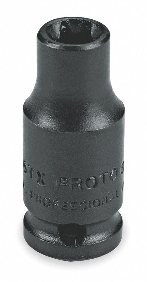 PROTO, 1/4 in Drive Size, E5 Socket Size, Impact Socket - 1FP46|J6905TX ...
