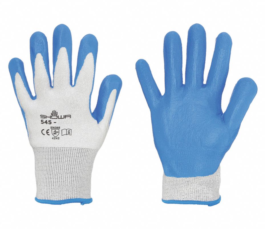 SHOWA Guantes Recubiertos Tejido Dedo Completo HPPE M - 1FYH4 | 545M-07 ...