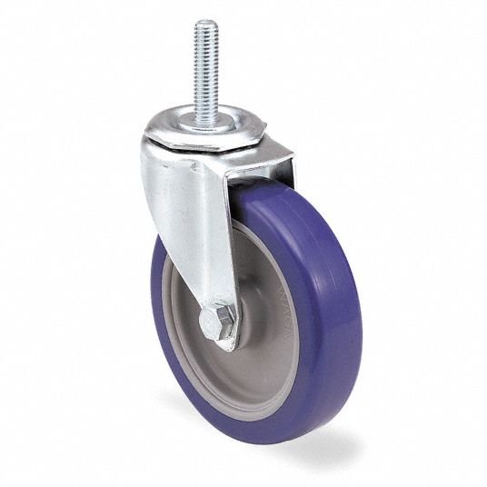 Swivel Stem Caster, 4 in Wheel Dia., 140 lb Load Rating - Grainger