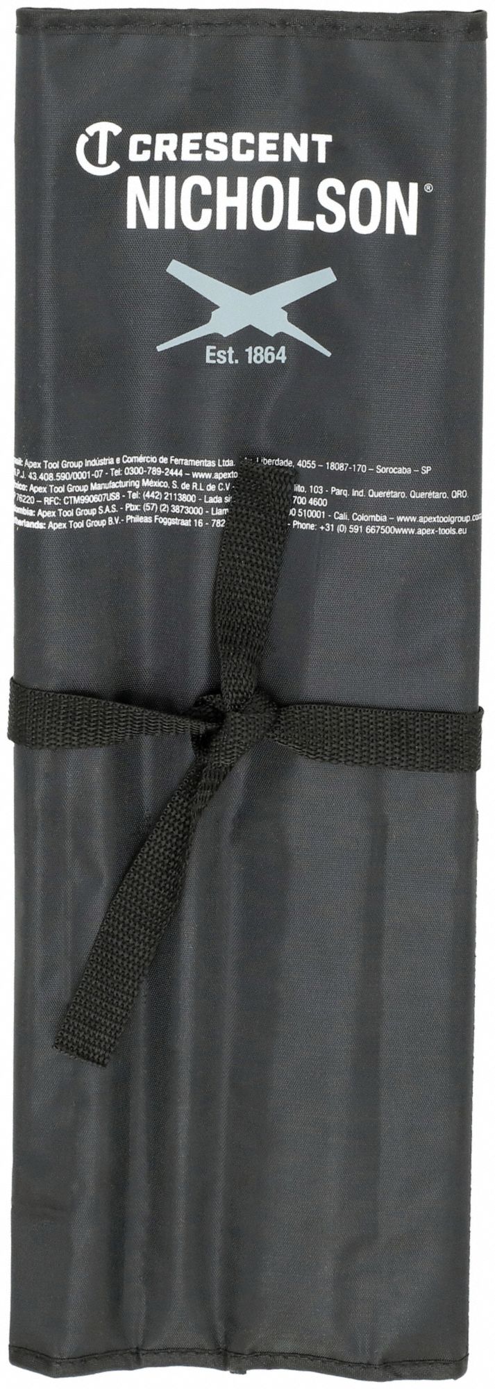 NICHOLSON Machinist File Set: 8 Pieces, Bastard Cut/Smooth Cut, Pouch ...