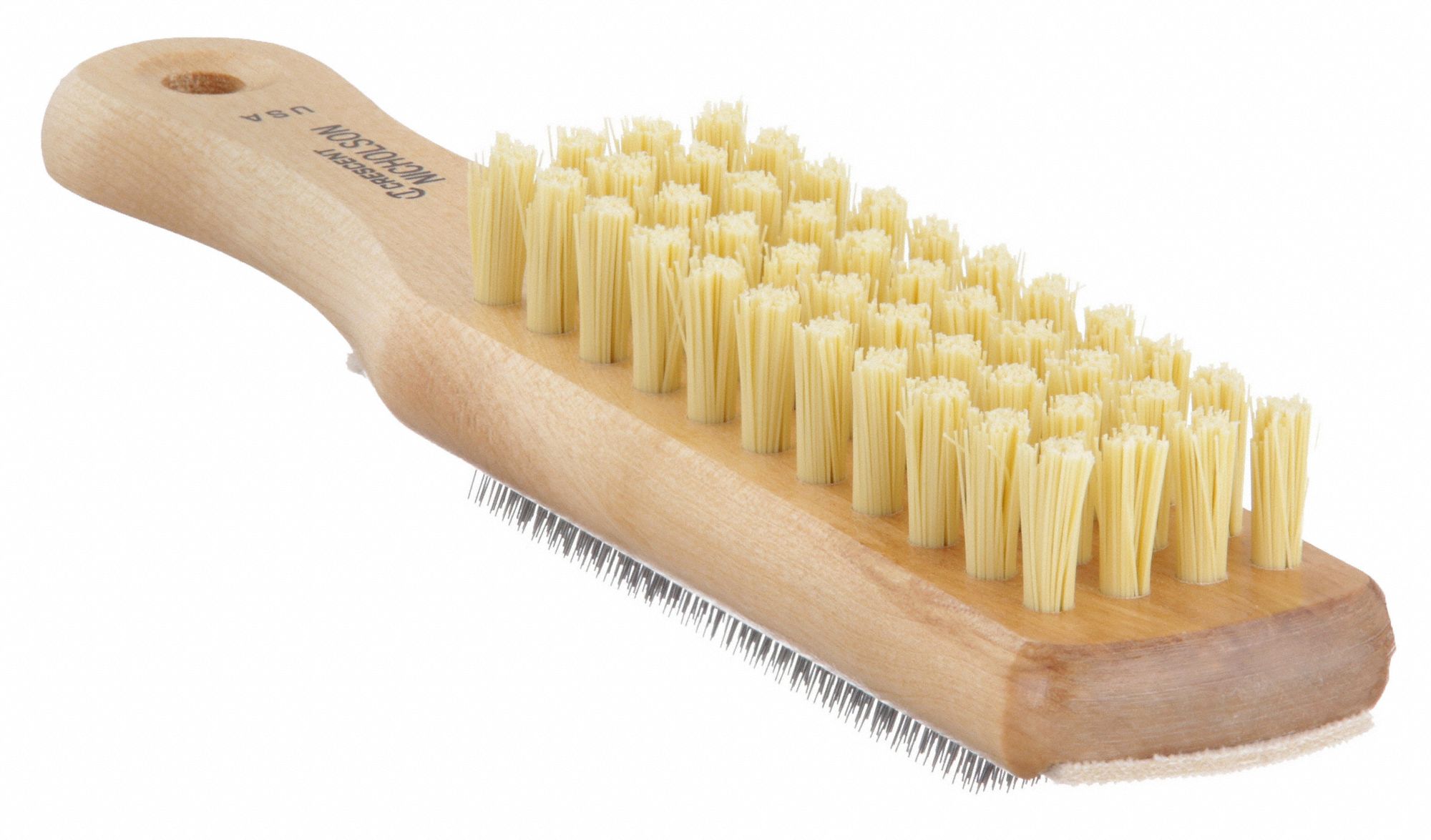 10 in Overall Lg, Steel Wire Bristles, File Cleaner With Brush - 1G492 ...