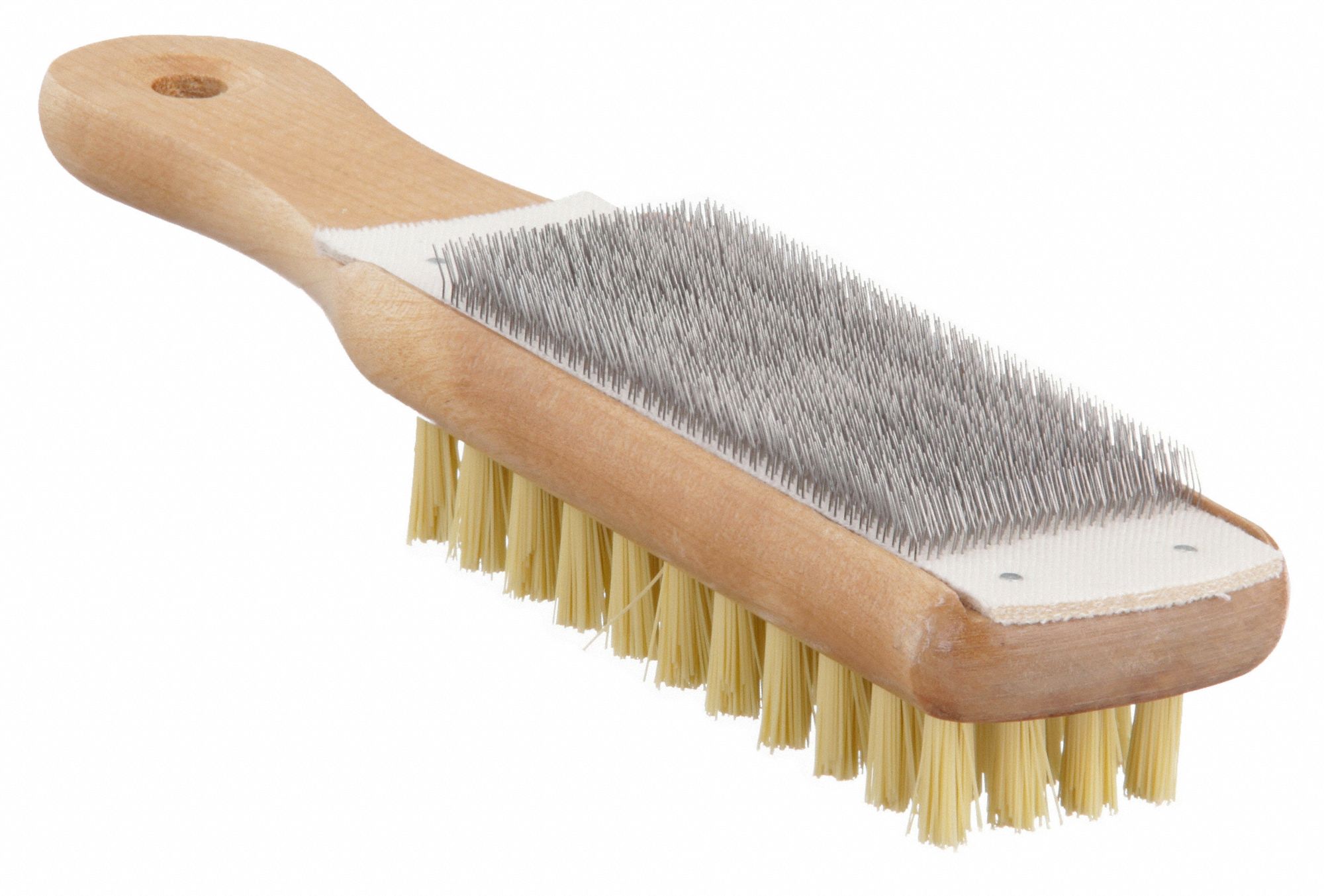 NICHOLSON File Cleaner With Brush: 10 in Overall Lg, Steel Wire ...