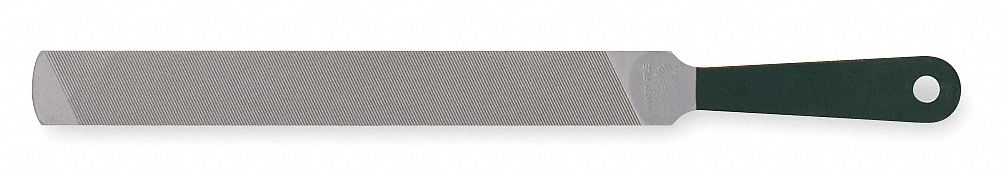 NICHOLSON Axe File: Rectangular, Bastard Cut, 8 in Lg without Tang, 31/ ...