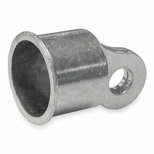 Rail End,1-5/8 In. L,Aluminium - Grainger