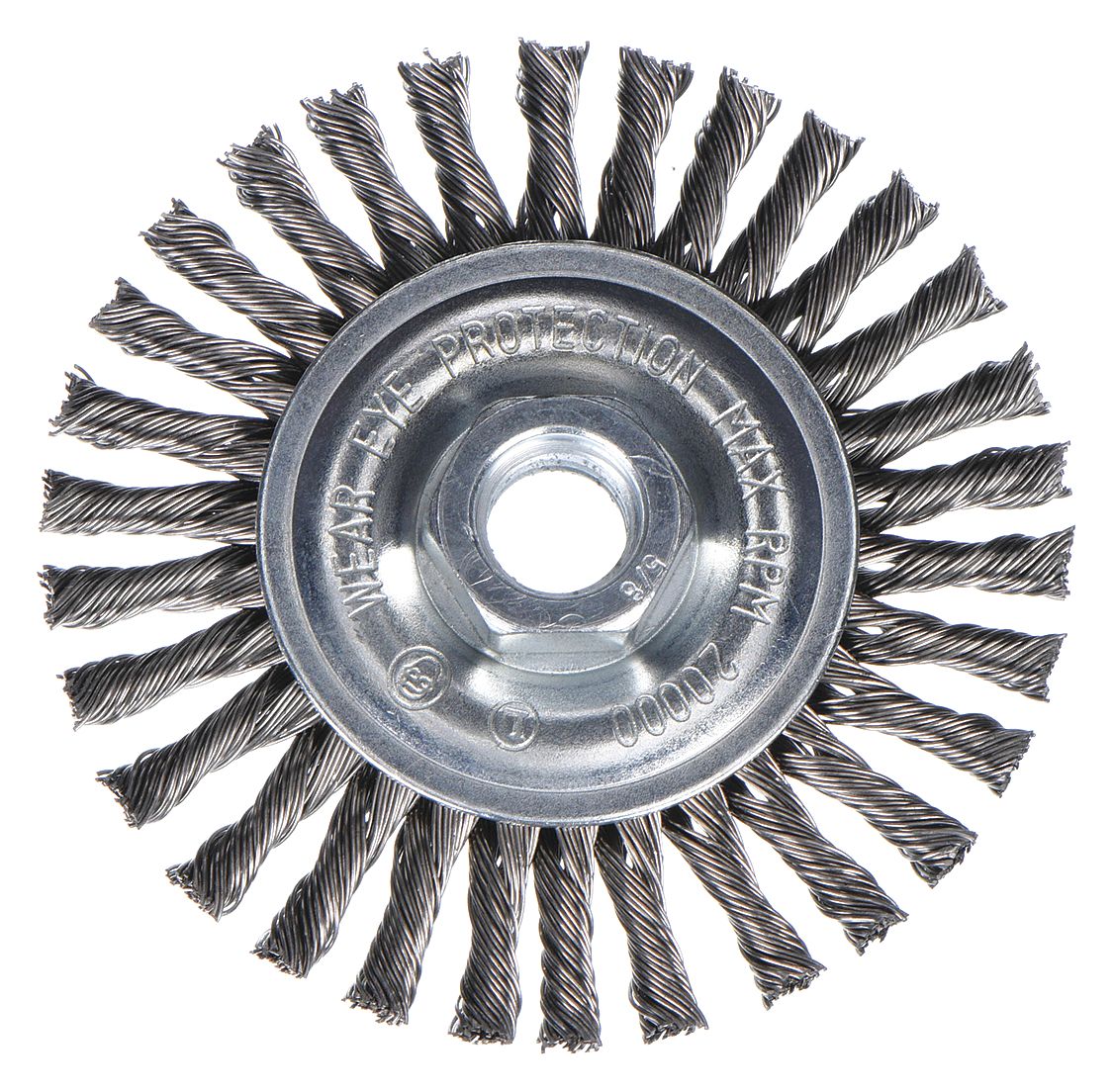 Stringer Twist Wheel,4 Dia,0.020 Wire,SS - Grainger