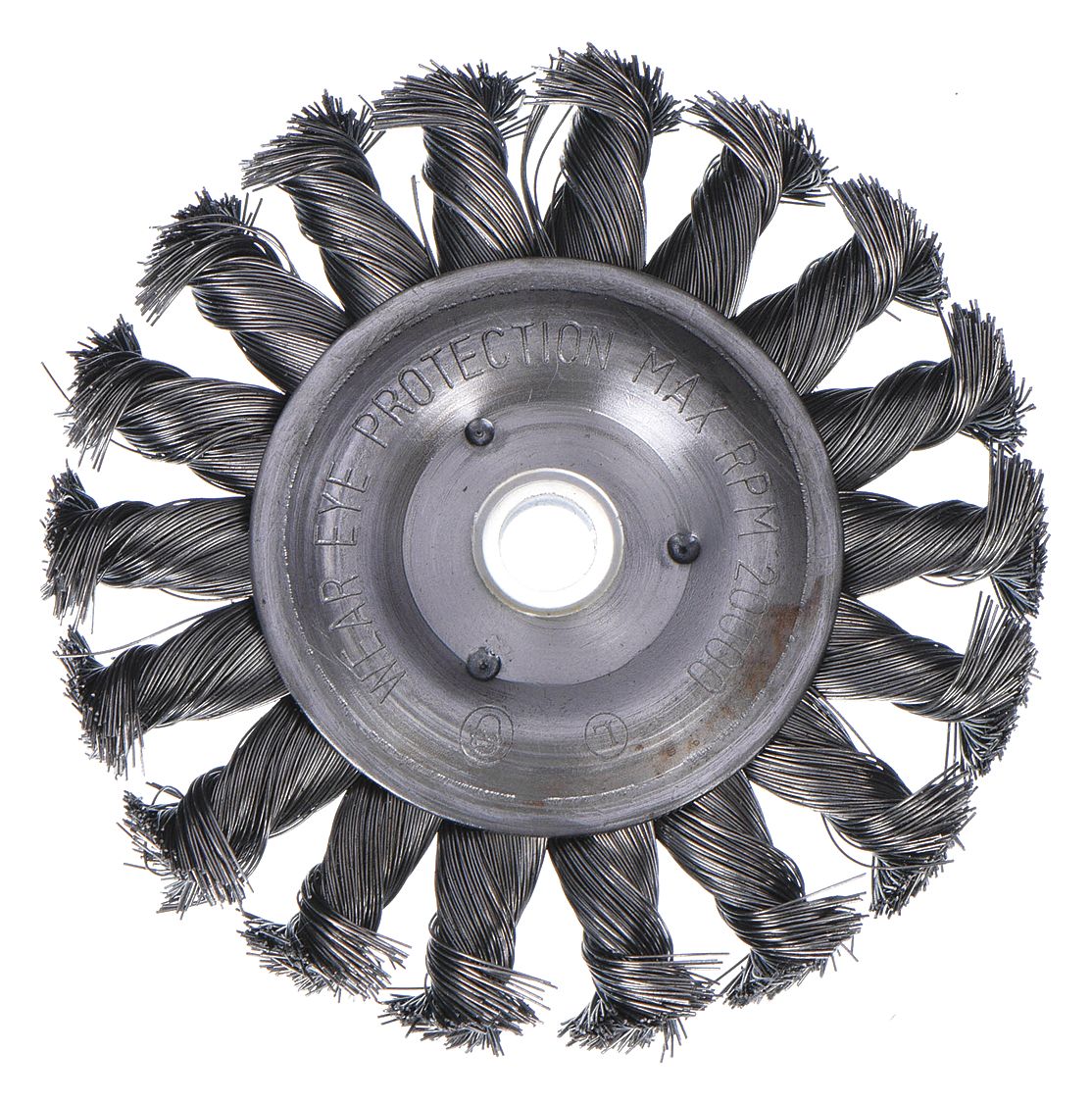 Knot Wire Wheel,4 Dia,0.0140 Wire,Steel - Grainger