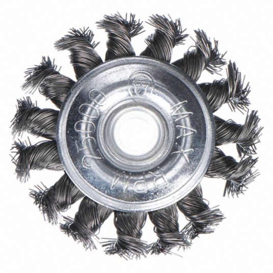 Knot Wire Wheel,3 Dia,0.014 Wire,Steel - Grainger