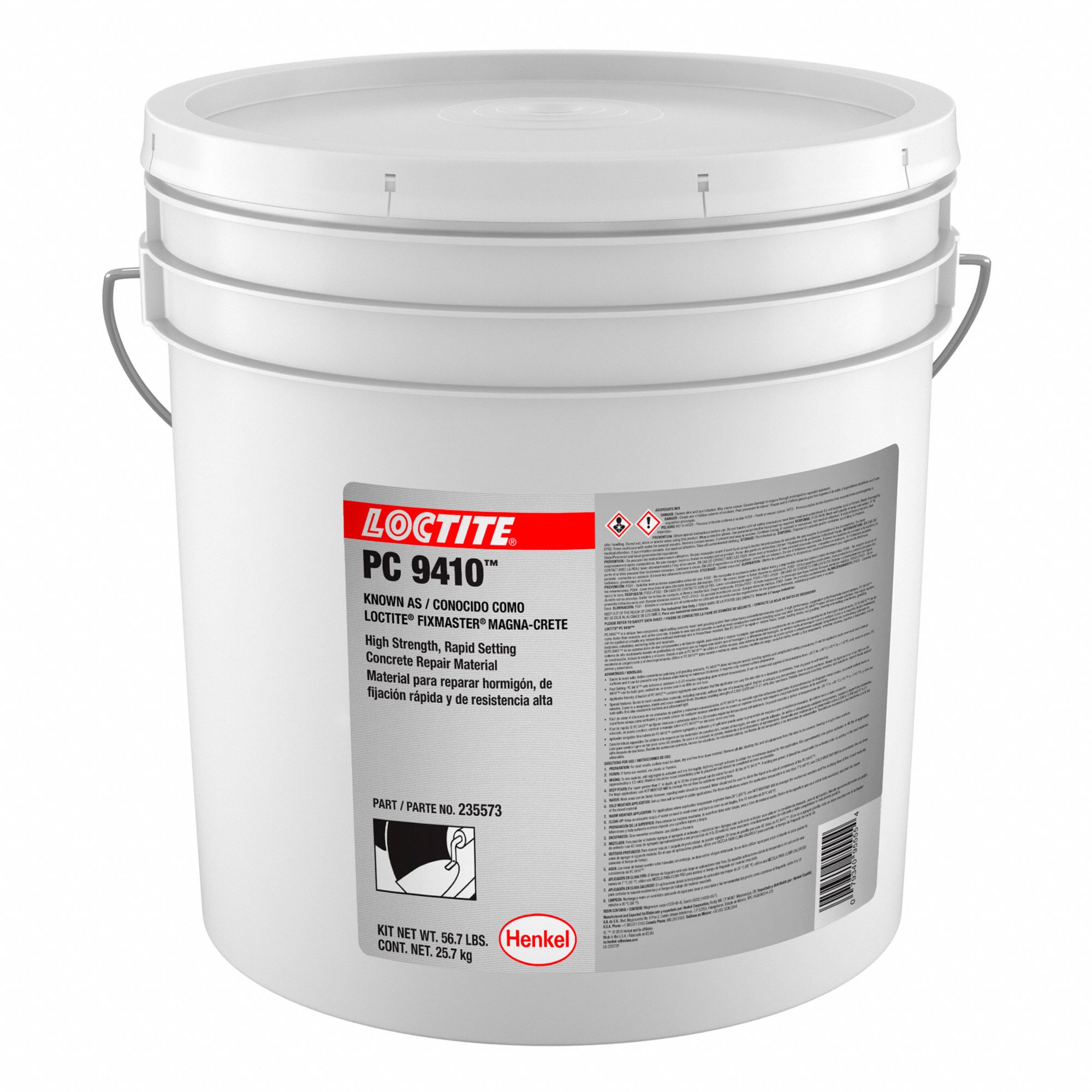 LOCTITE Compuesto Reparador de Concreto,42 lb. - 1GD844 | PC 9410 ...