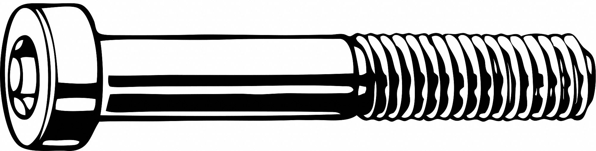 Low, Metric Socket Head Cap Screw, M20-2.50, Steel, Class 8.8, Black ...