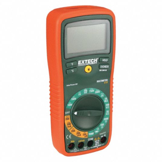 EXTECH, CAT II 1000V/CAT III 600V, Avg, Digital Multimeter - 1GUG7 ...