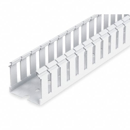 THOMAS & BETTS Wiring Duct, Wall Type Wide Slot, Slot Width 0.30 in ...